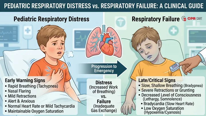 Pediatric Respiratory Distress vs. Respiratory Failure